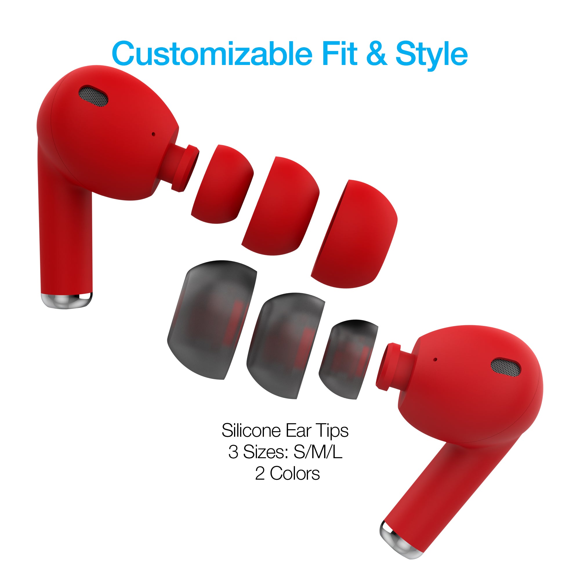 Naztech Xpods PRO True Wireless Earbuds with Wireless Charging Case ...