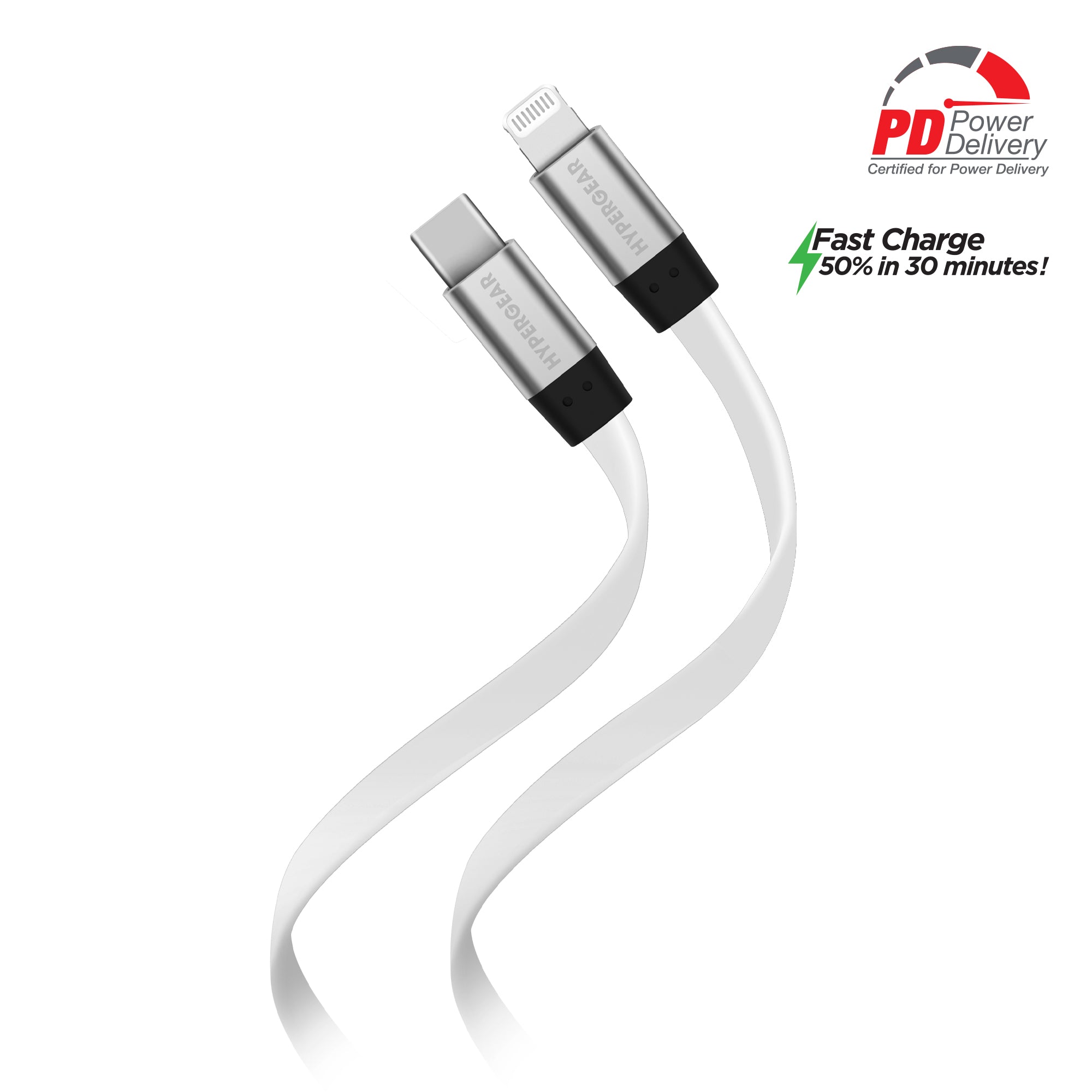HyperGear Flexi 6' USB to Lightning Cable - White – TripQuipment